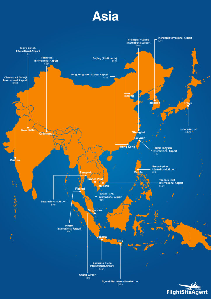 A Snapshot of all Major Airports Around the World – FlightSiteAgent